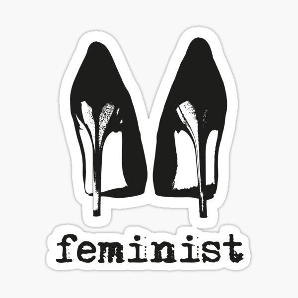 "Stiletto Feminist" Sticker for Sale by LiliORiot | Redbubble