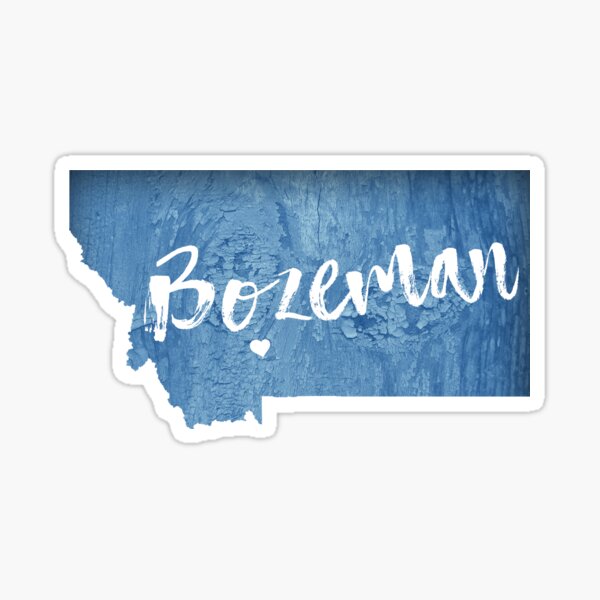 "Bozeman, Montana" Sticker for Sale by esskay | Redbubble