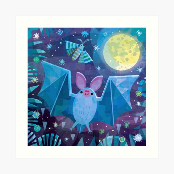 "Bat and Moth" Art Print for Sale by gklucas | Redbubble