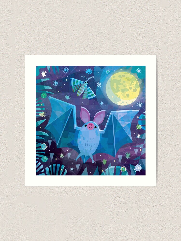 "Bat and Moth" Art Print for Sale by gklucas | Redbubble