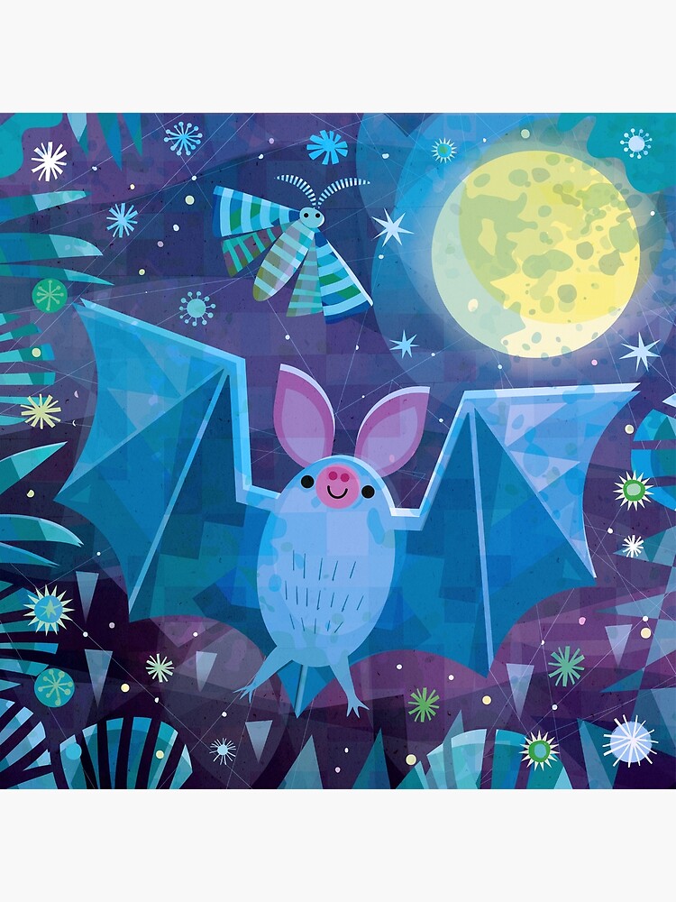 "Bat and Moth" Art Print for Sale by gklucas | Redbubble