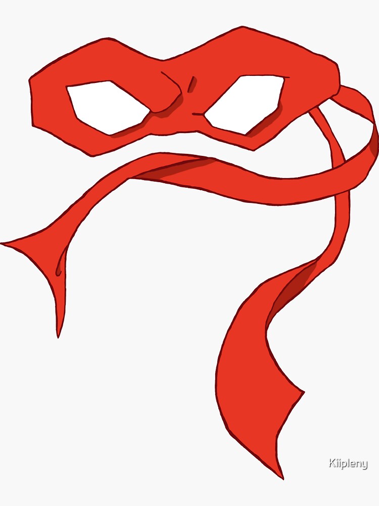 "Raph Mask" Sticker by Kiipleny | Redbubble