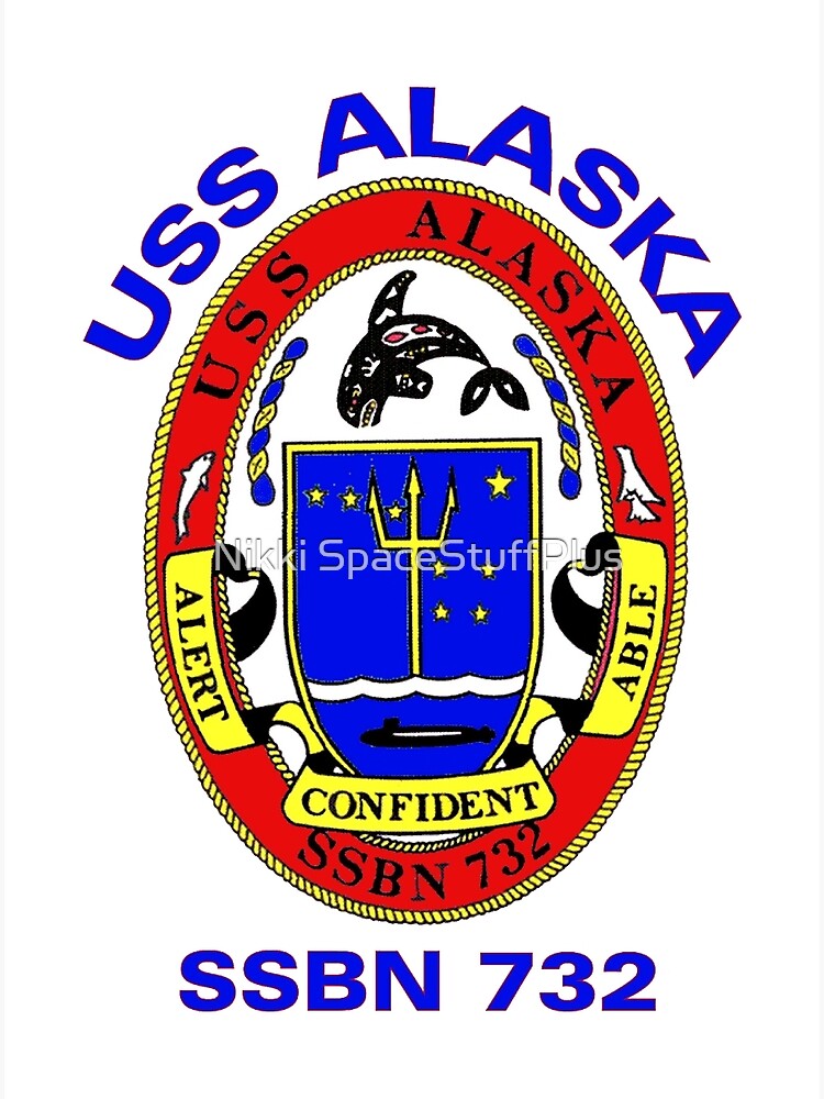 Póster «Cresta del USS Alaska (SSBN-732)» de Spacestuffplus | Redbubble