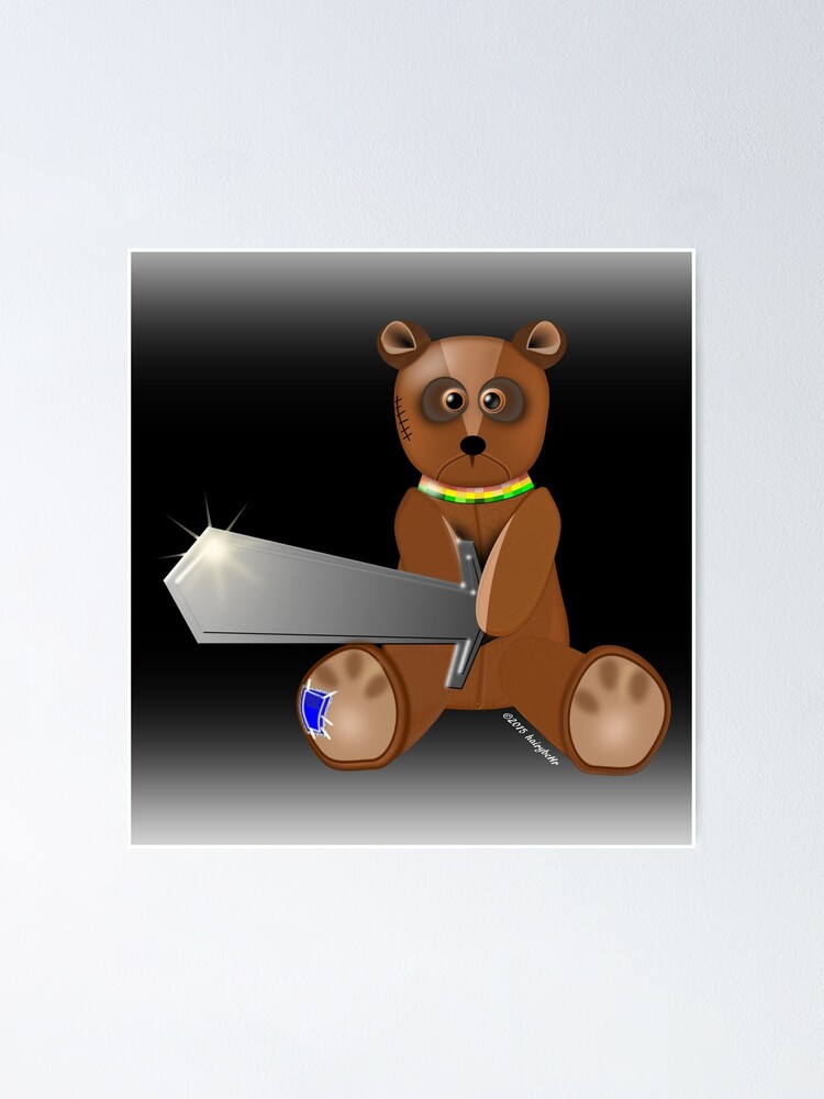"Stabby Bear" Poster by hairybehr | Redbubble