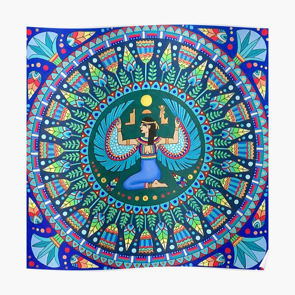 "Egyptian Goddess Isis " Poster for Sale by mollypop1 | Redbubble