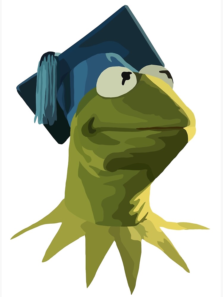 "Graduation Kermit" Greeting Card for Sale by sciintillaa | Redbubble