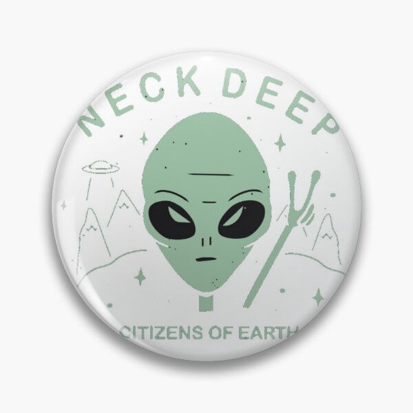 "neck deep" Pin for Sale by xprettyxinpvnk | Redbubble