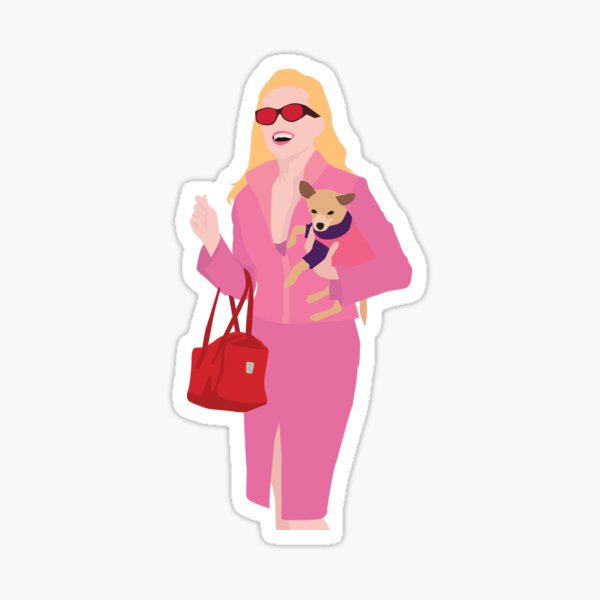 "Elle Woods." Sticker for Sale by NostalgiaPrints | Redbubble
