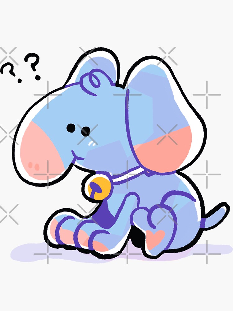 "baby blumaroo" Sticker for Sale by yaytso | Redbubble