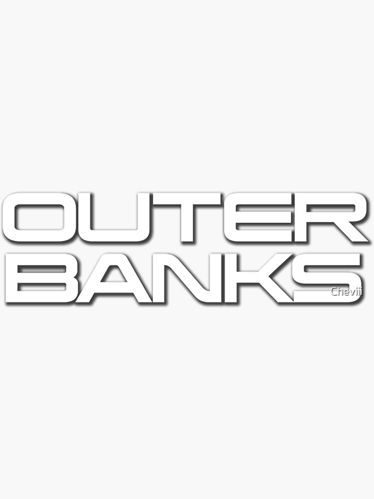 "Outer Banks logo" Sticker by Cheviii | Redbubble
