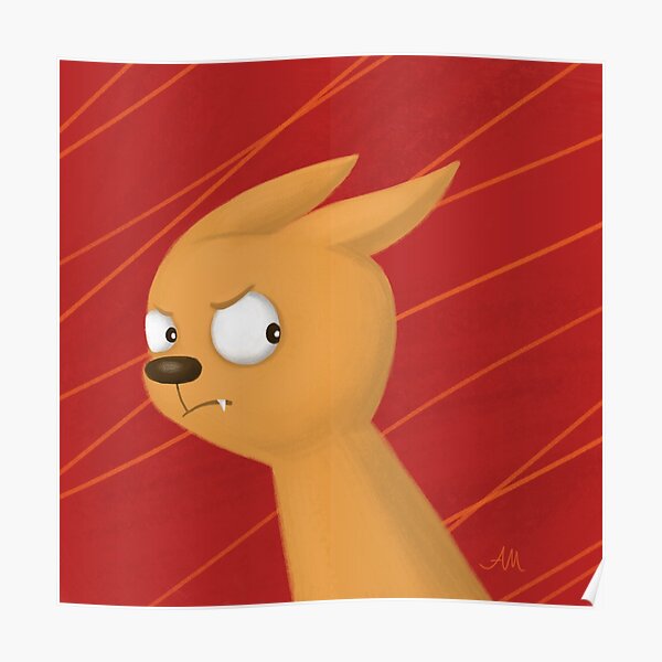 "Angry Lulu" Poster for Sale by angelamartini | Redbubble