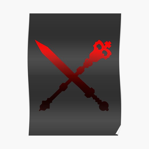 "Vampire: The Masquerade Clan Ventrue Gradient Red Symbol" Poster for ...