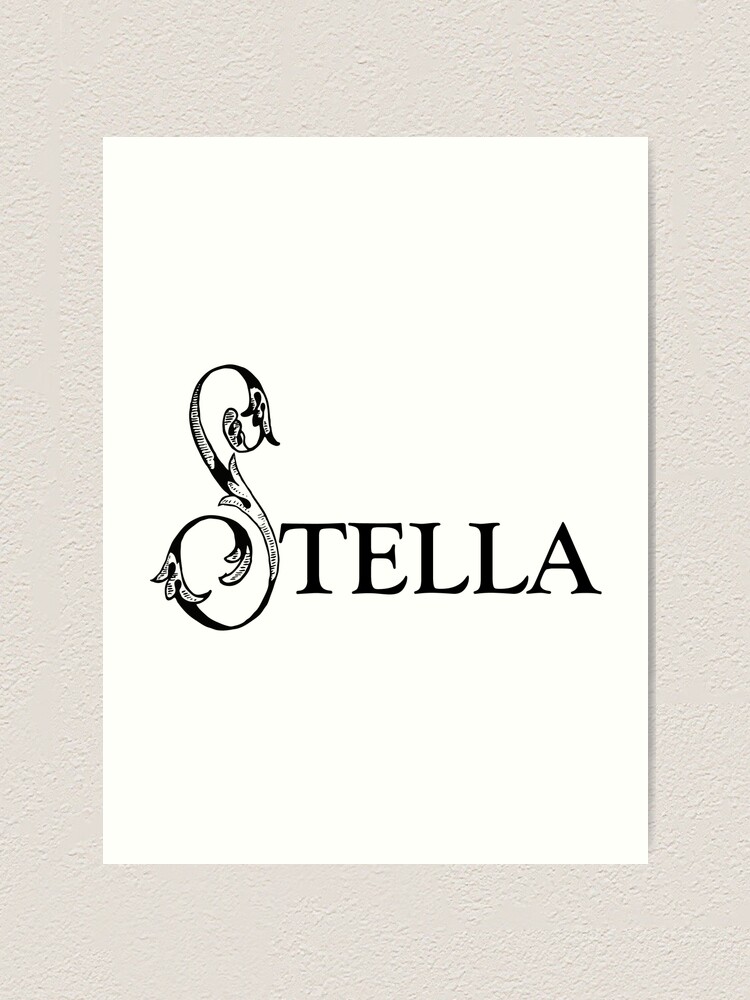 "Stella name with an antique monogram S" Art Print by Vintage-TM ...
