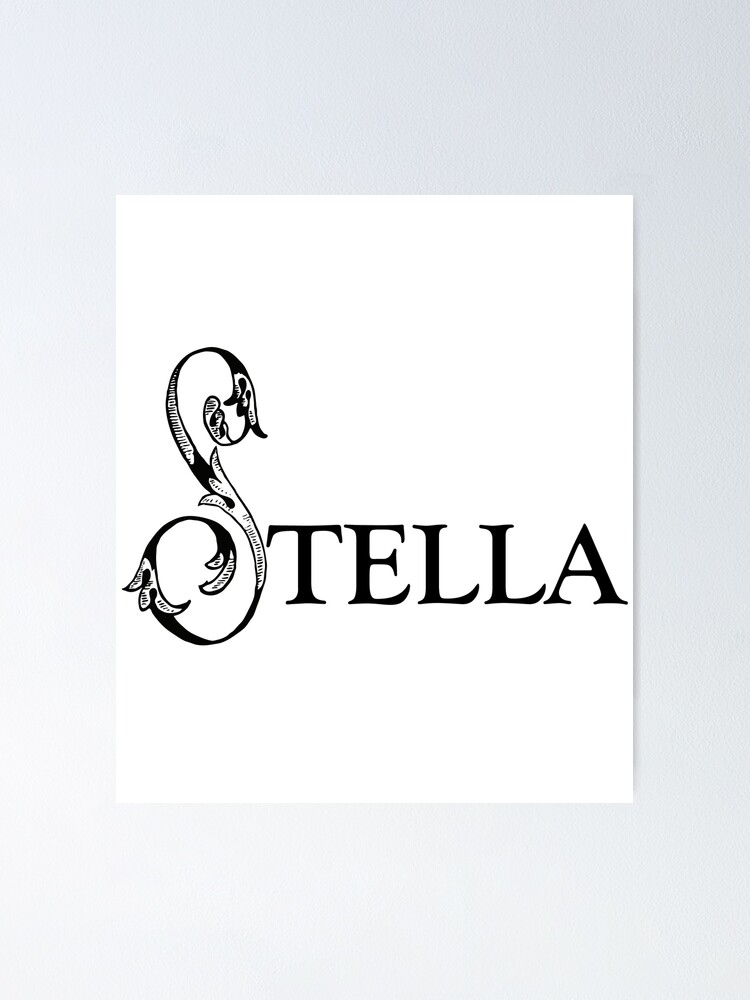 "Stella name with an antique monogram S" Poster by Vintage-TM | Redbubble