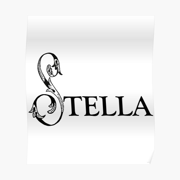 "Stella name with an antique monogram S" Poster by Vintage-TM | Redbubble
