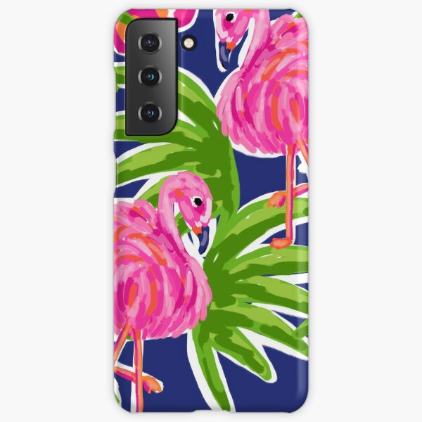 "Preppy Cute Hand Painted Pink Flamingo Pattern" Samsung Galaxy Phone ...