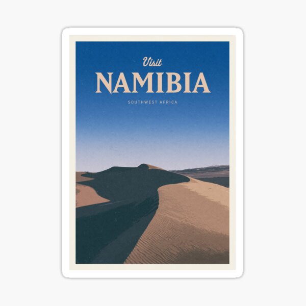 "Visit Namibia" Sticker by CallumGardiner | Redbubble