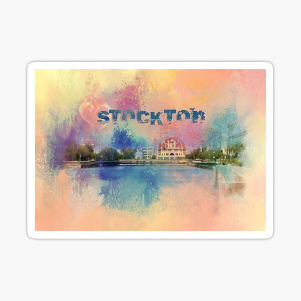 "LOVE Stockton" Sticker for Sale by TerryIKON | Redbubble