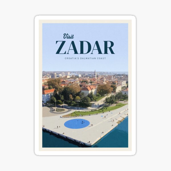 "Visit Zadar" Sticker by CallumGardiner | Redbubble