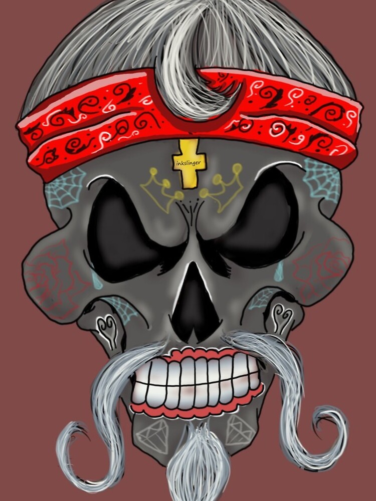 "Cholo surgar skull " iPhone Case for Sale by inkslingerandy | Redbubble