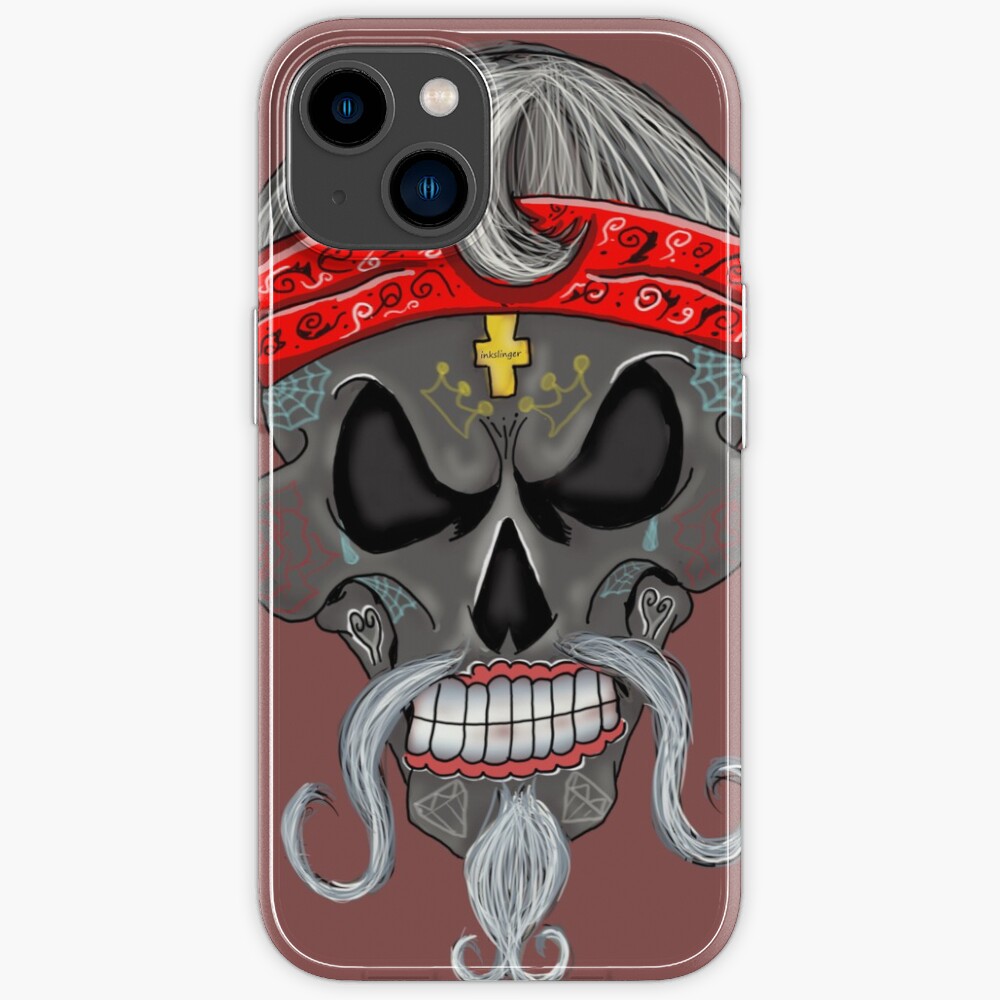 "Cholo surgar skull " iPhone Case for Sale by inkslingerandy | Redbubble