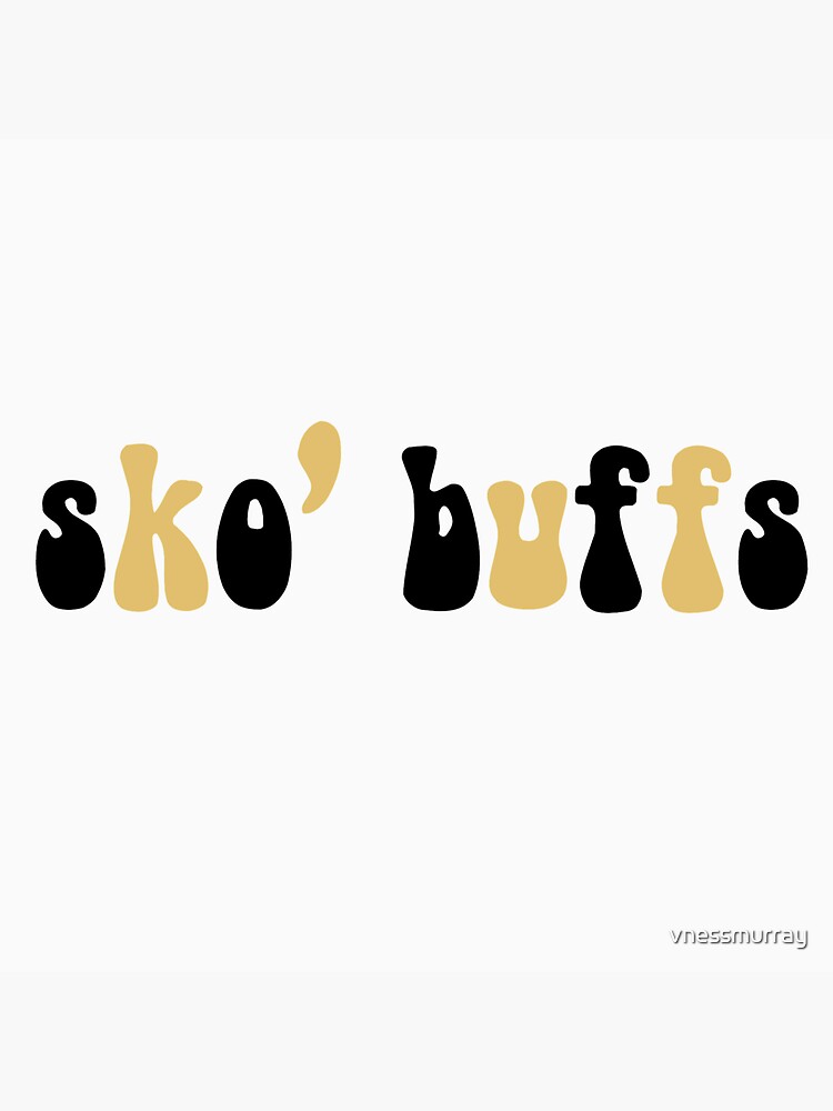 "sko' buffs boulder logo" Sticker for Sale by vnessmurray | Redbubble