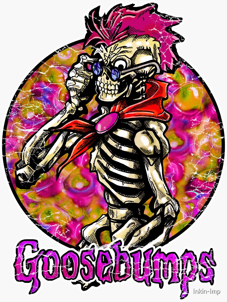 "Goosebumps, Curly " Sticker for Sale by Inkin-Imp | Redbubble
