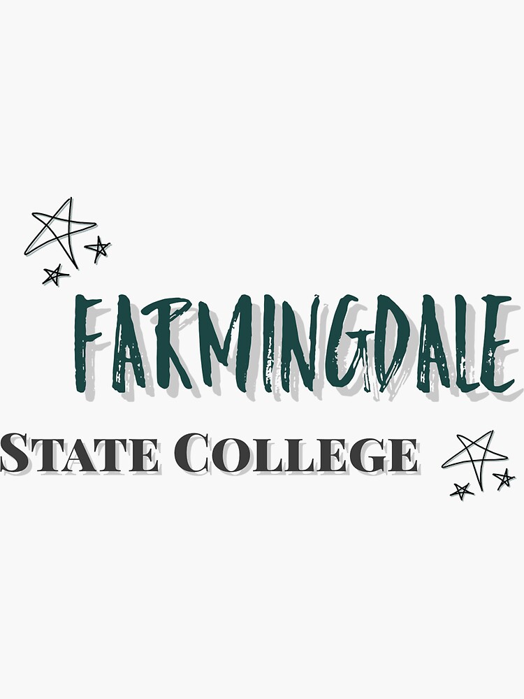 "farmingdale state college" Sticker for Sale by Kaykay630 | Redbubble
