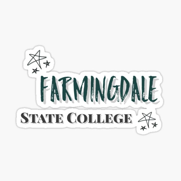 "farmingdale state college" Sticker for Sale by Kaykay630 | Redbubble