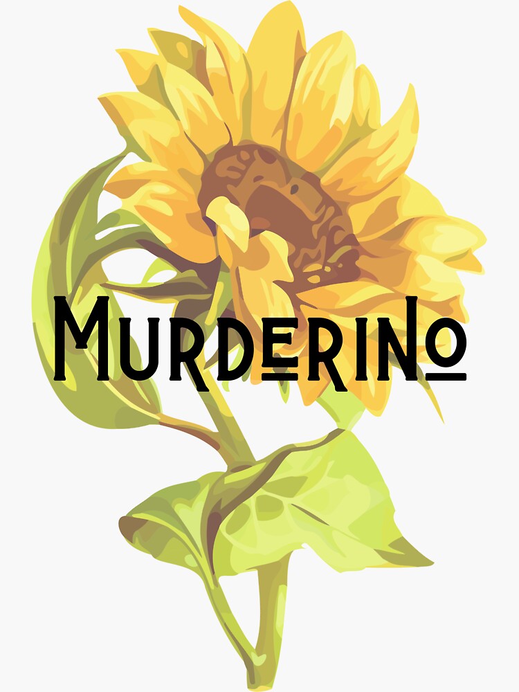 "Murderino Sunflower" Sticker for Sale by Kaypob | Redbubble