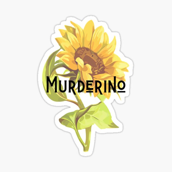 "Murderino Sunflower" Sticker for Sale by Kaypob | Redbubble