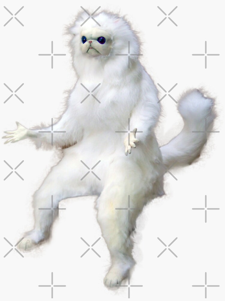 "Why ? Cat Meme" Sticker for Sale by HermS67 | Redbubble