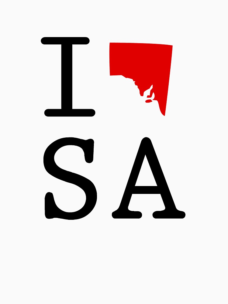 "I Love SA" T-shirt for Sale by mitchpascoe | Redbubble | love t-shirts ...
