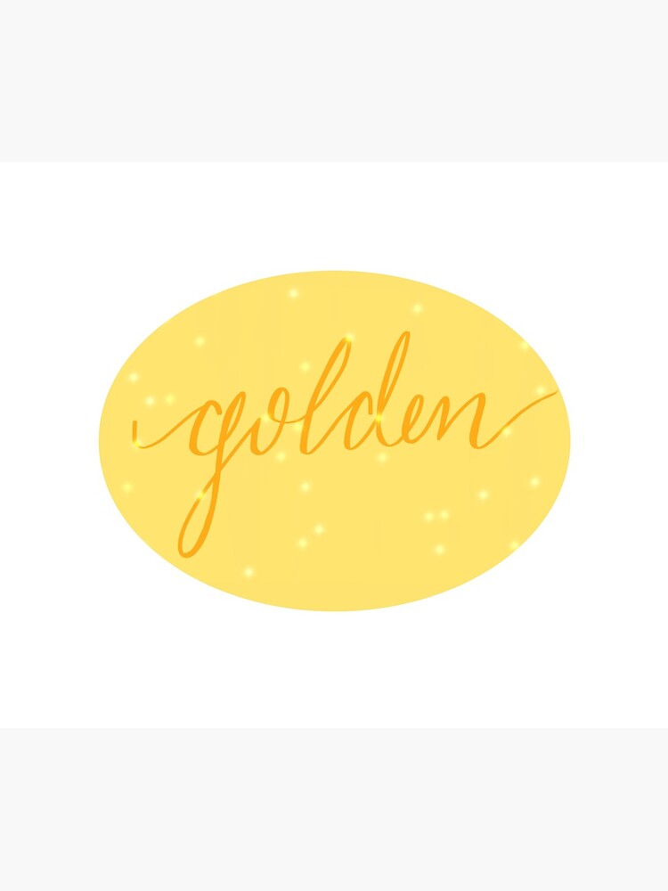 "Golden Harry Styles Fine Line Sticker" Metal Print by makshull | Redbubble