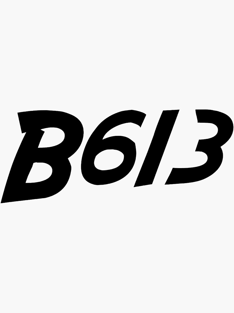 "B613" Sticker for Sale by opmahoney | Redbubble