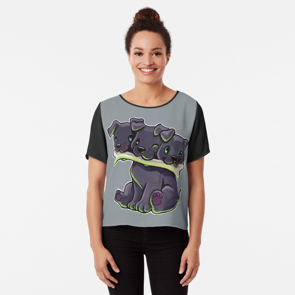 "Baby Cerberus " Sticker for Sale by ArtOfBianca | Redbubble