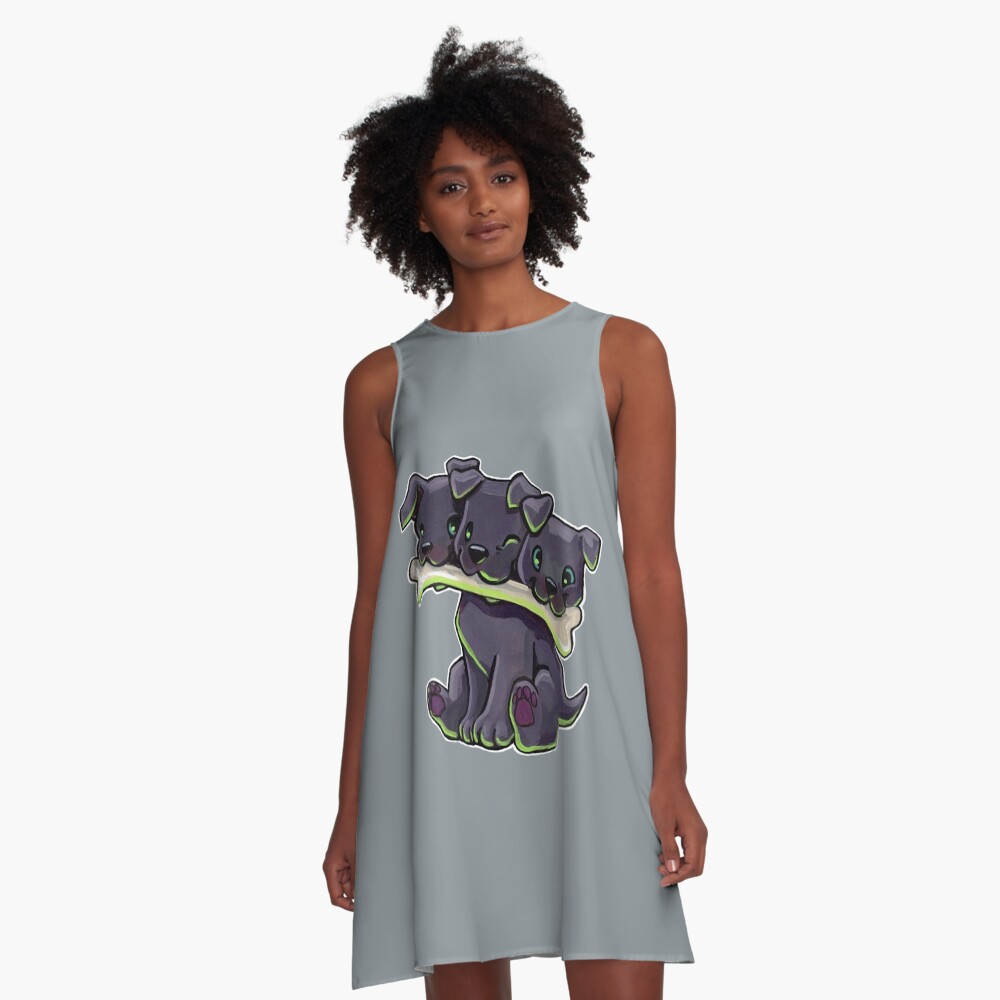 "Baby Cerberus " Sticker for Sale by ArtOfBianca | Redbubble