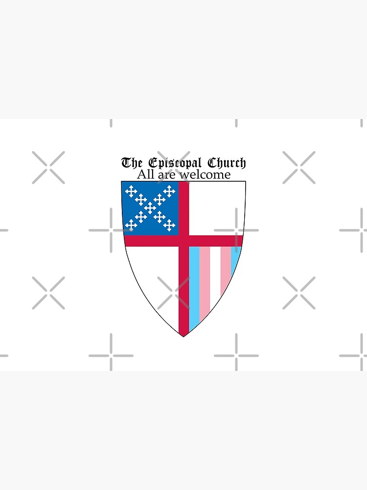 "Episcopal Church Shield with Trans Pride 3" Mask by litmusician ...