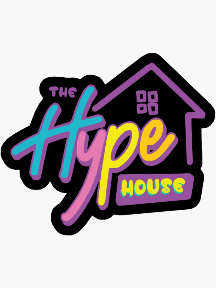 "Hype house logo" Sticker for Sale by Karensosa0 | Redbubble