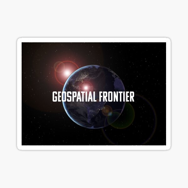 "Geospatial Frontier" Sticker for Sale by ProjectGeo | Redbubble