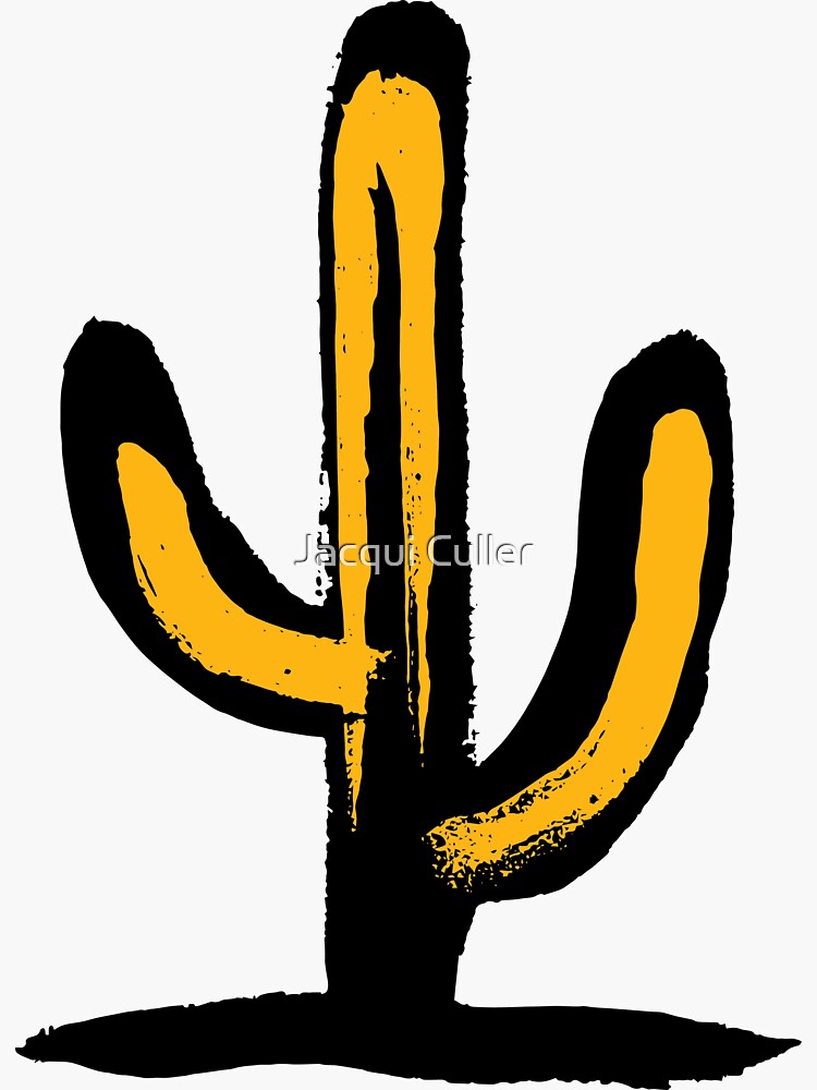 "Goodbye Cactus" Sticker for Sale by cullercreative | Redbubble