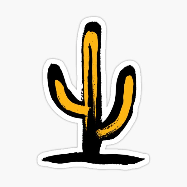 "Goodbye Cactus" Sticker for Sale by cullercreative | Redbubble
