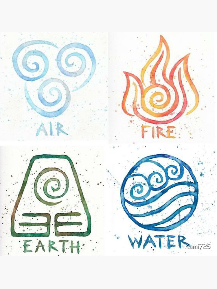 "Avatar Logos" Sticker for Sale by Kami725 | Redbubble