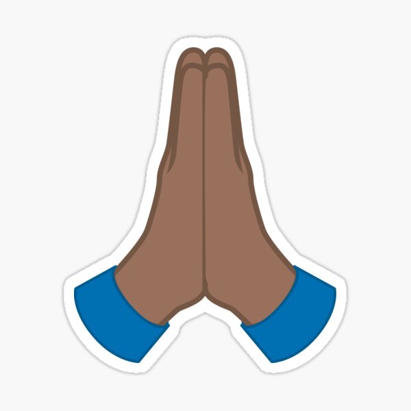 Praying Emoji Stickers | Redbubble