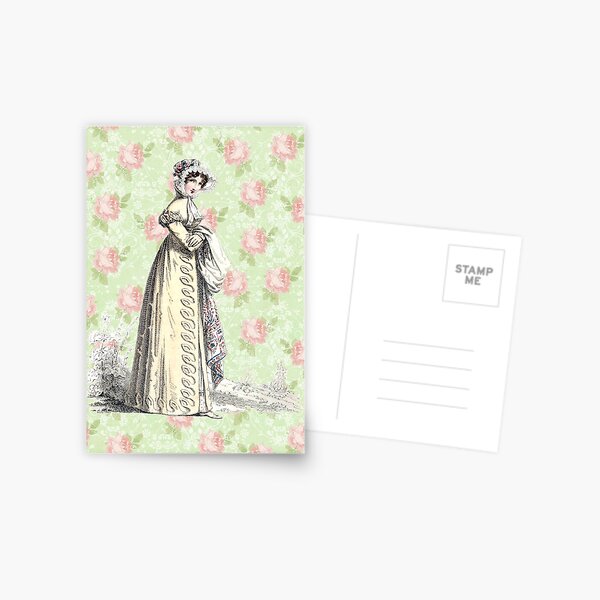 "Lovely Regency Lady - Jane Austen Style" Postcard for Sale by Pixelchicken | Redbubble