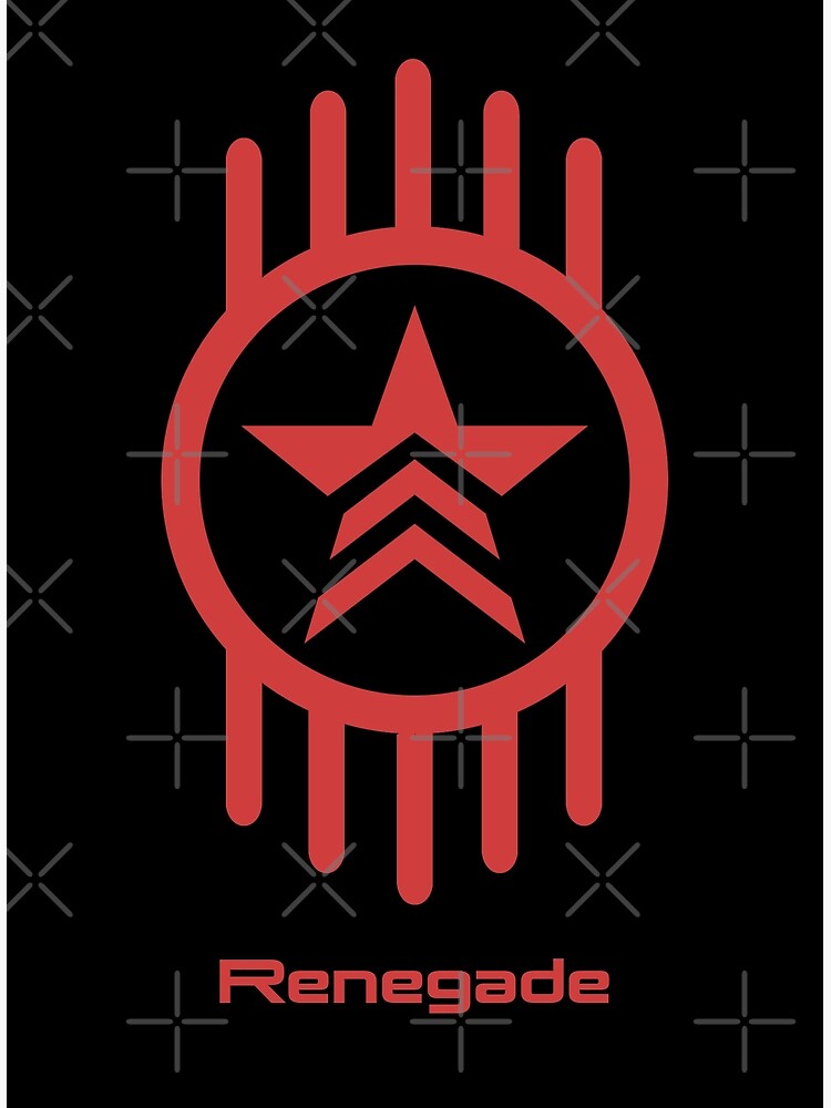 Mass Effect Renegade Premium Matte Vertical Poster