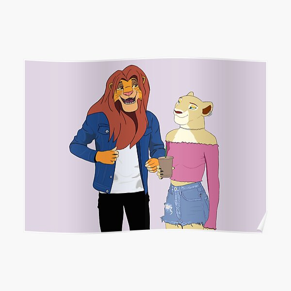 Simba And Nala Posters | Redbubble