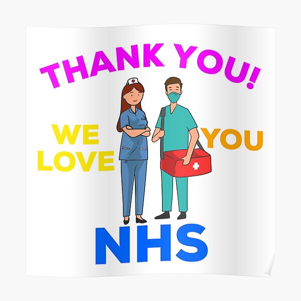 "Thank You NHS! Unique" Poster by IBMClothing | Redbubble