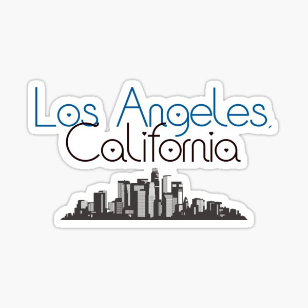 "Los Angeles" Sticker by efitzg3 | Redbubble