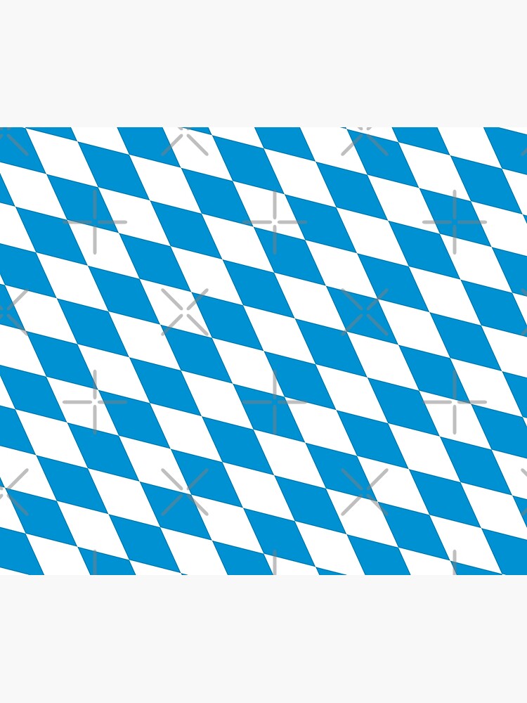 "Bavarian Diamond Pattern (Lozenge Flag / Bavaria / Germany)" Poster by ...